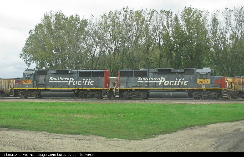 Ex SP Engines. UP-2057-2050. UP's Winona,Mn Yard.